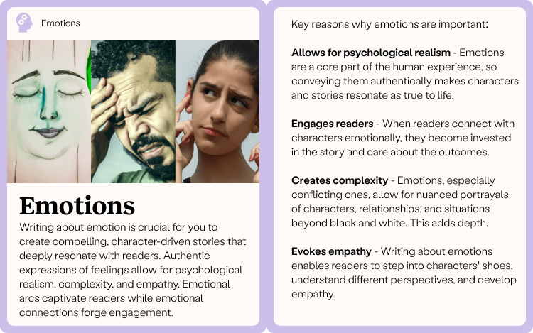 Emotions - The Ultimate List for Writers